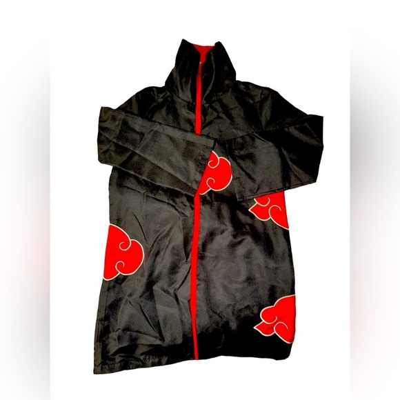Other | Other | Naruto Akatsuki Cosplay Overcoat Jacket Robe Red Black ...